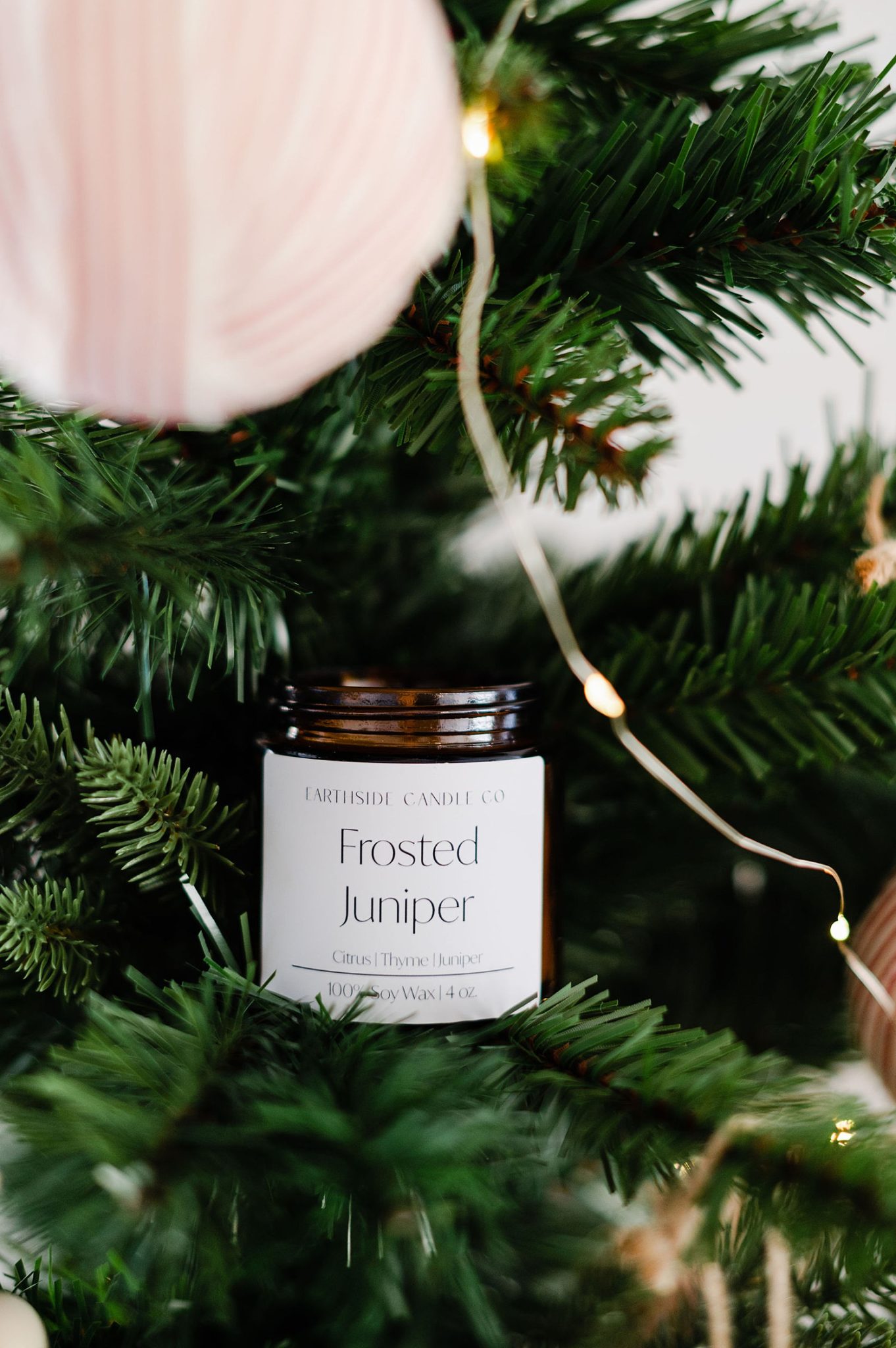 Holiday and Christmas product photoshoot: Earthside Candle Co